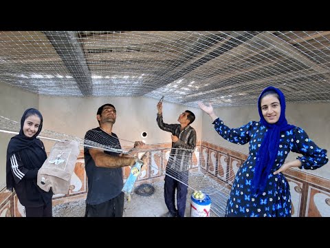 Zohreh’s lovely laughter and the impressive progress of the craftsmen’s work on the house’s ceiling.