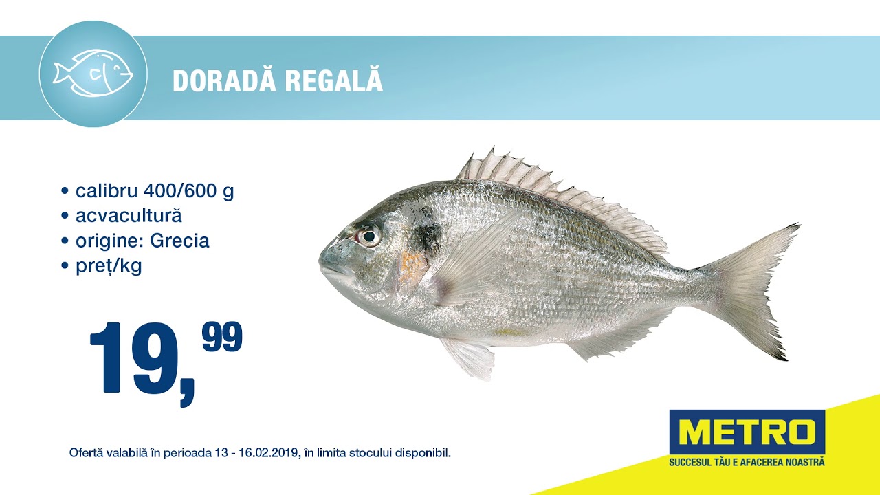 METRO – Oferta UltraFresh –Dorada Regală – 13-15.02.2019 - YouTube