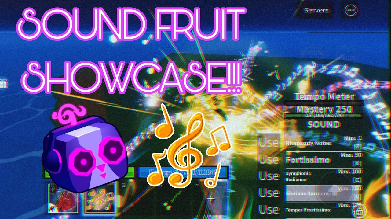 SOUND FRUIT SHOWCASE AND DAMAGE | BLOX FRUITS | ROBLOX | MOBILE ...