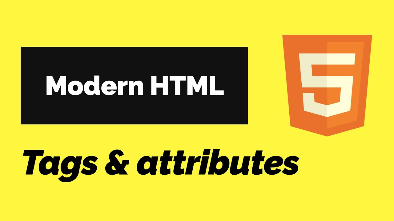 Learn HTML - Tags and attributes structure - YouTube