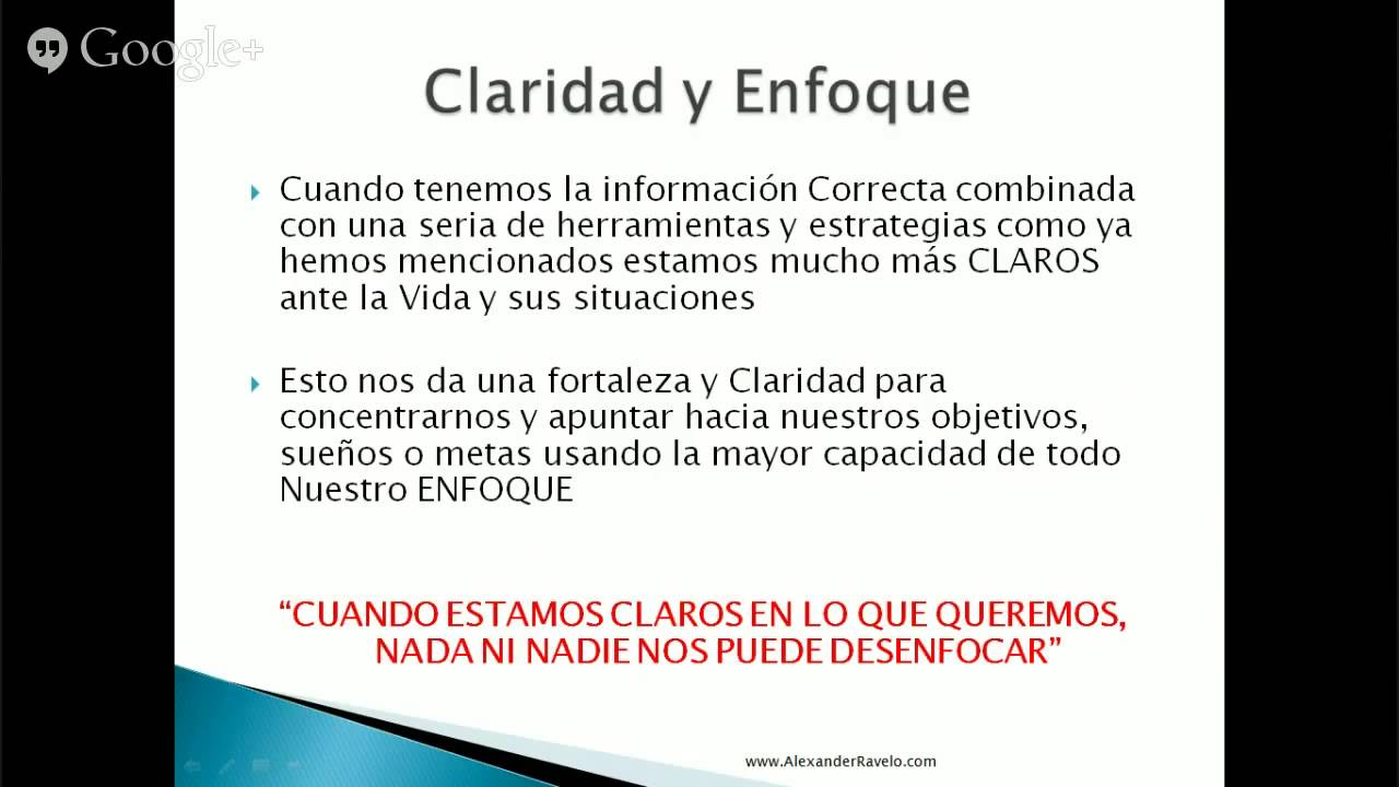 Alexander Ravelo - Clariodad y Enfoque - YouTube
