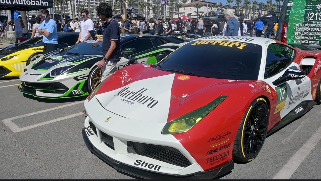Cars 'N Copters Huntington Beach 2024! #lamborghini #ferrari #bugatti ...