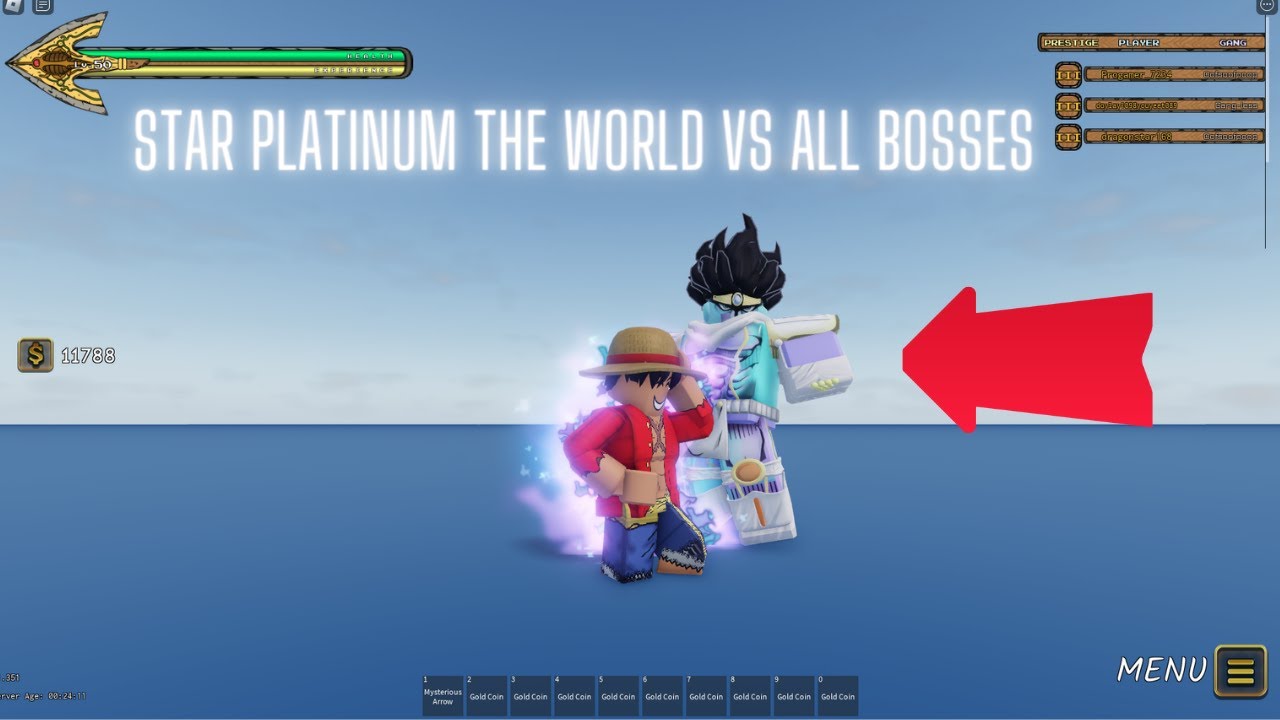 Yba Star Platinum The World VS All Bosses - YouTube