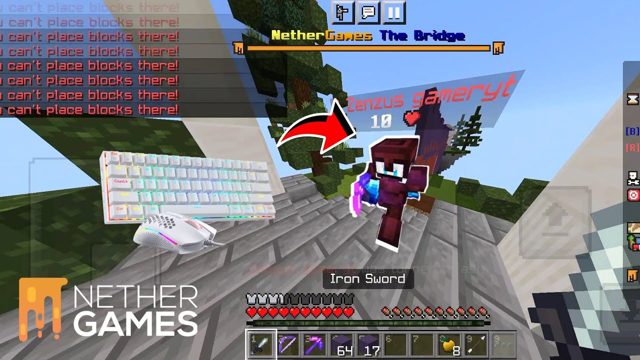 Minecraft pc player vs mobile player🔥|pc vs pe|#Minecraft - YouTube
