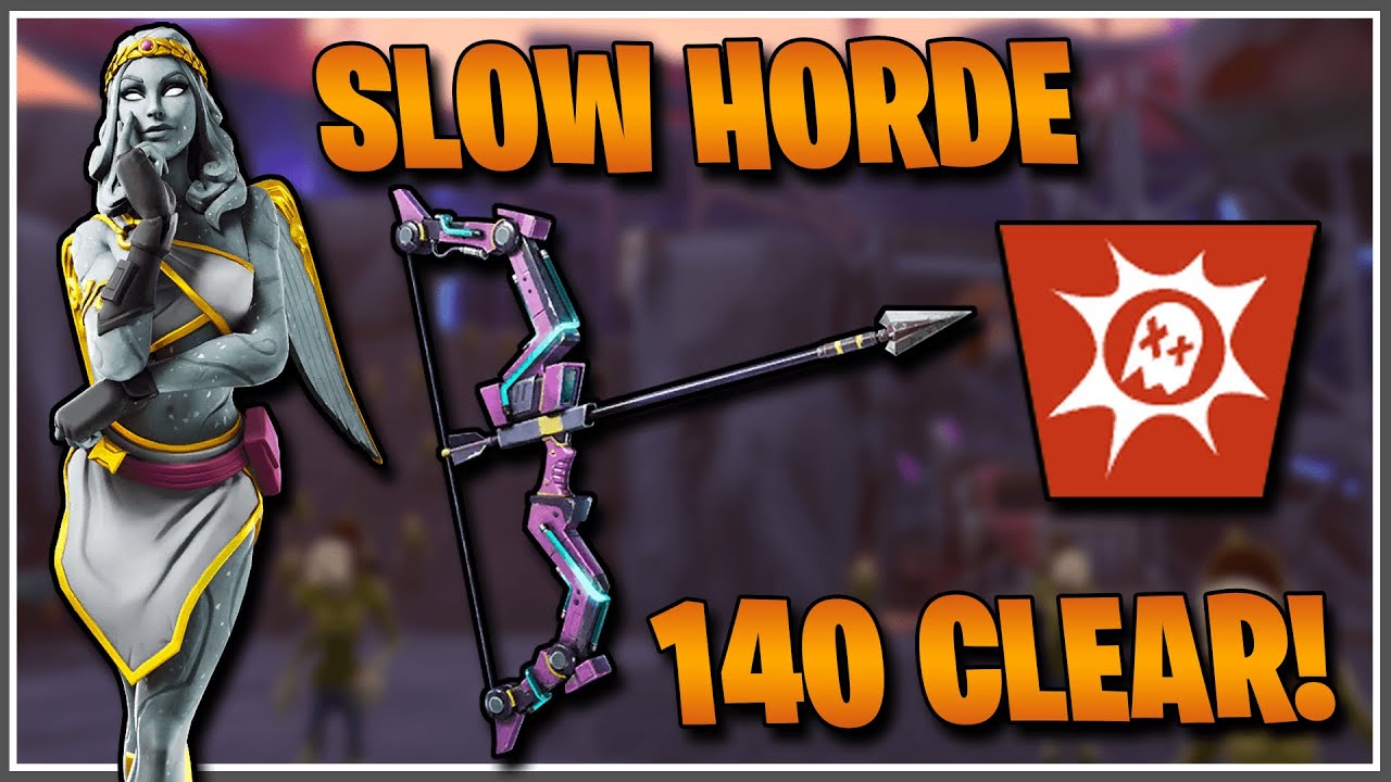 SLOW HORDE RUSH 140 CLEAR! - Fortnite Save the World - YouTube