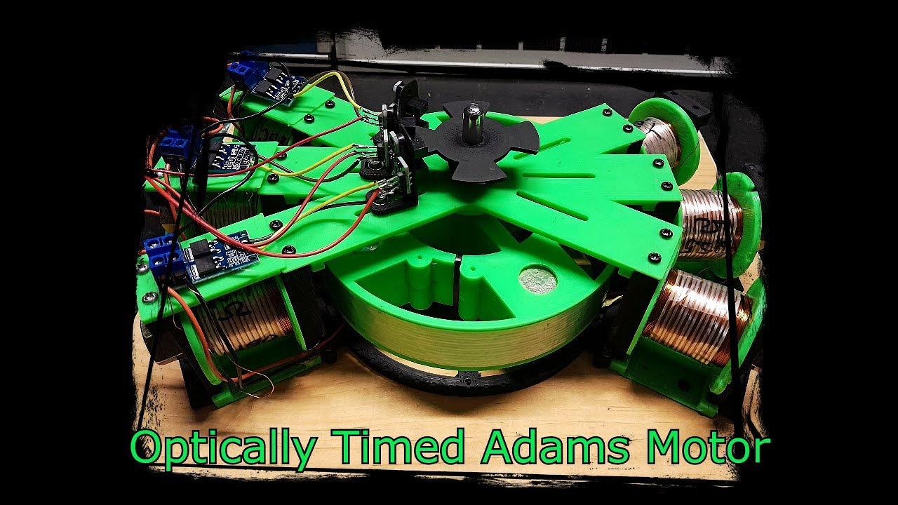 Optically Timed Adams Motor Replica - YouTube
