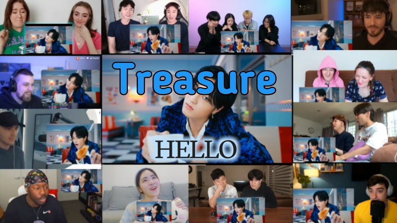 TREASURE (트레저) "HELLO" MV || Reaction Mashup - YouTube