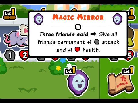 Super Auto Pets: Magic Mirror Nostalgic Toy Buy/Sell Build - YouTube
