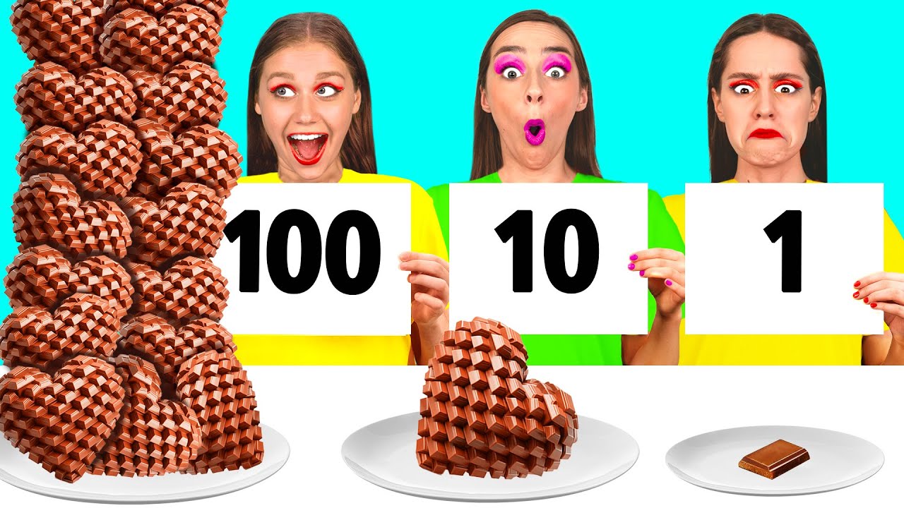 100 Layers of Food Challenge | Awesome Kitchen Hacks by DaRaDa ...