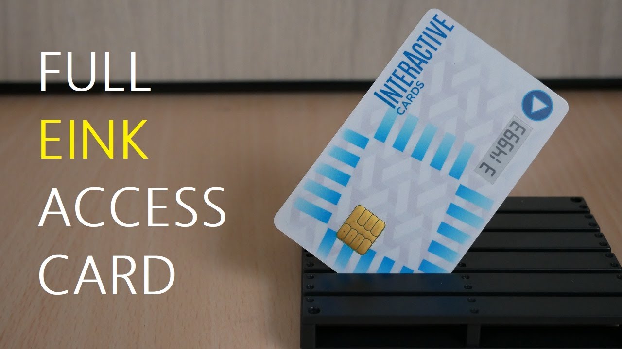 E Ink Credit Card Full Review - YouTube