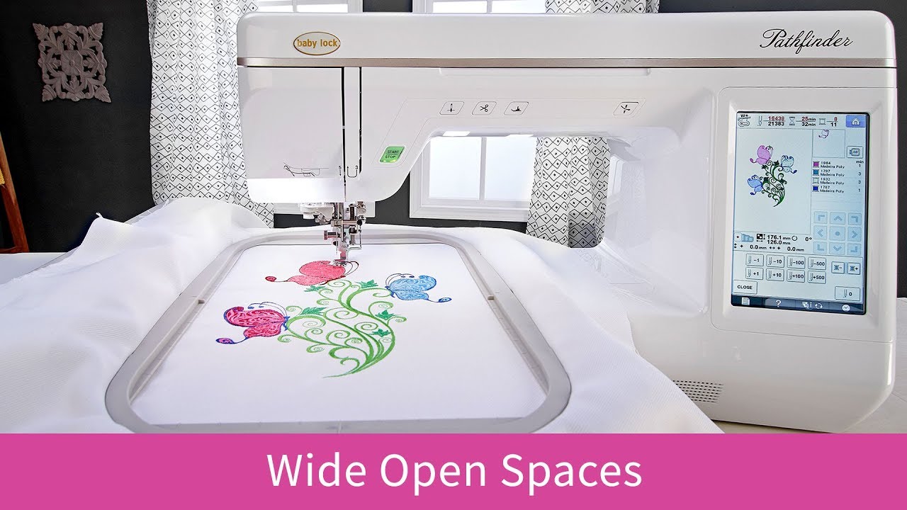 Embroidery Field on the Baby Lock Pathfinder - YouTube