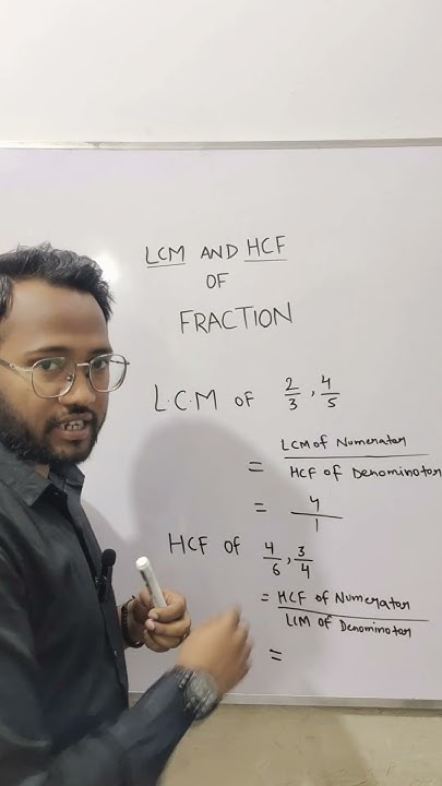 HCF and LCM of FRACTION| by Ajay sir #youtubeshorts #mathsshorts # ...