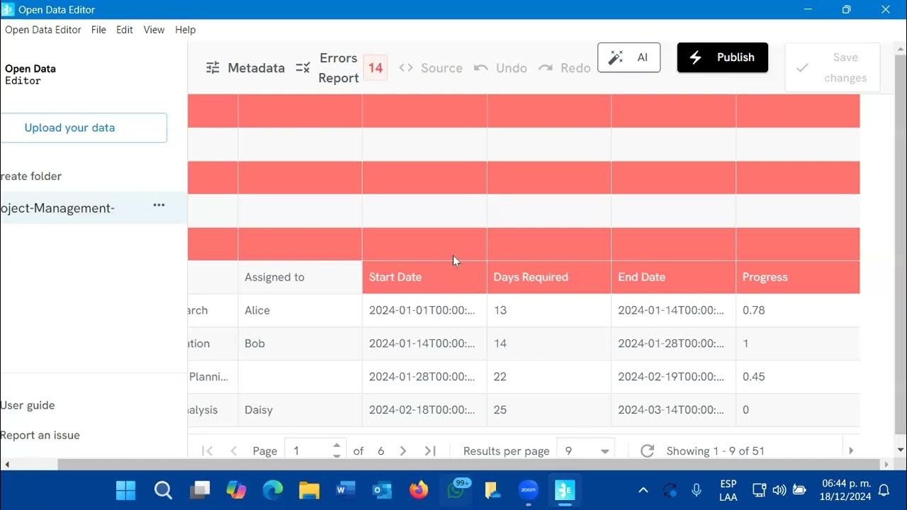 Open Data Editor Windows tool - NVDA Screen reader - YouTube