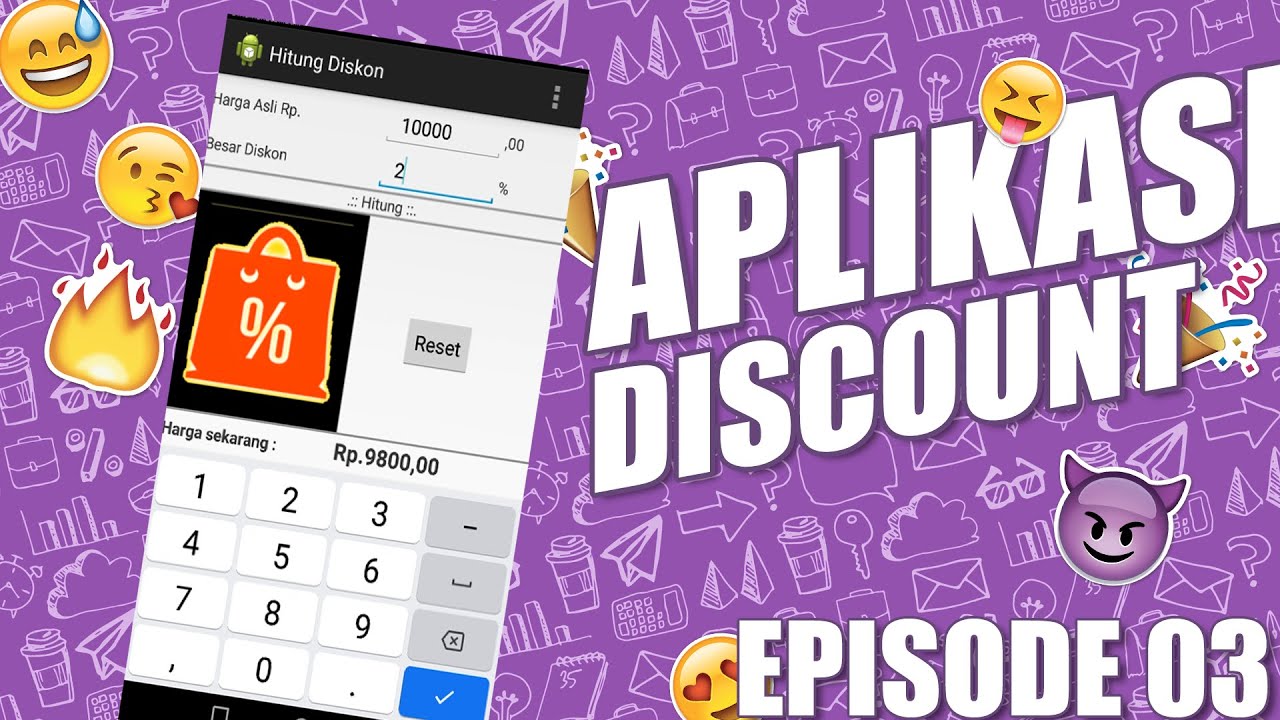 Aplikasi Perhitungan Diskon Sederhana dengan ADT #03 - YouTube