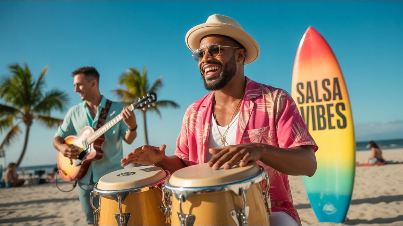 Sunset Salsa on the Sand | Chill Beach Latin Music - YouTube