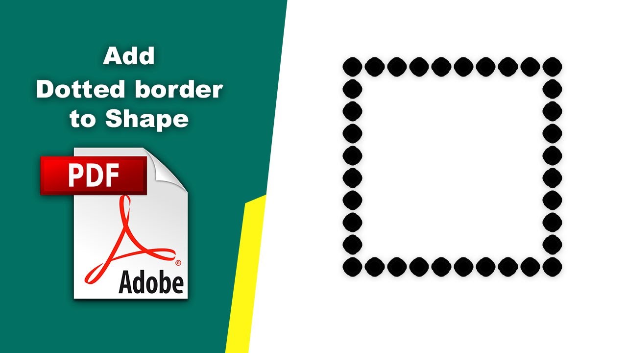 How to add a dotted border to a shape in a pdf file (comment) using ...