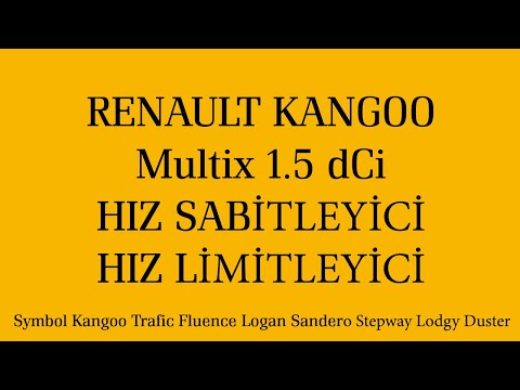 Renault Kangoo Multix 1.5 dCi 2009 Hız Sabitleyici (Cruise Control) Montajı