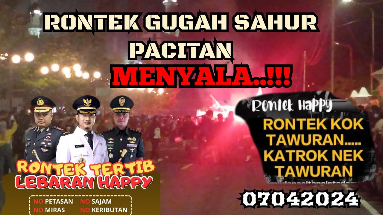 BUPATI PACITAN & RIBUAN WARGA RAMAIKAN RONTEK GUGAH SAHUR PACITAN Di ...