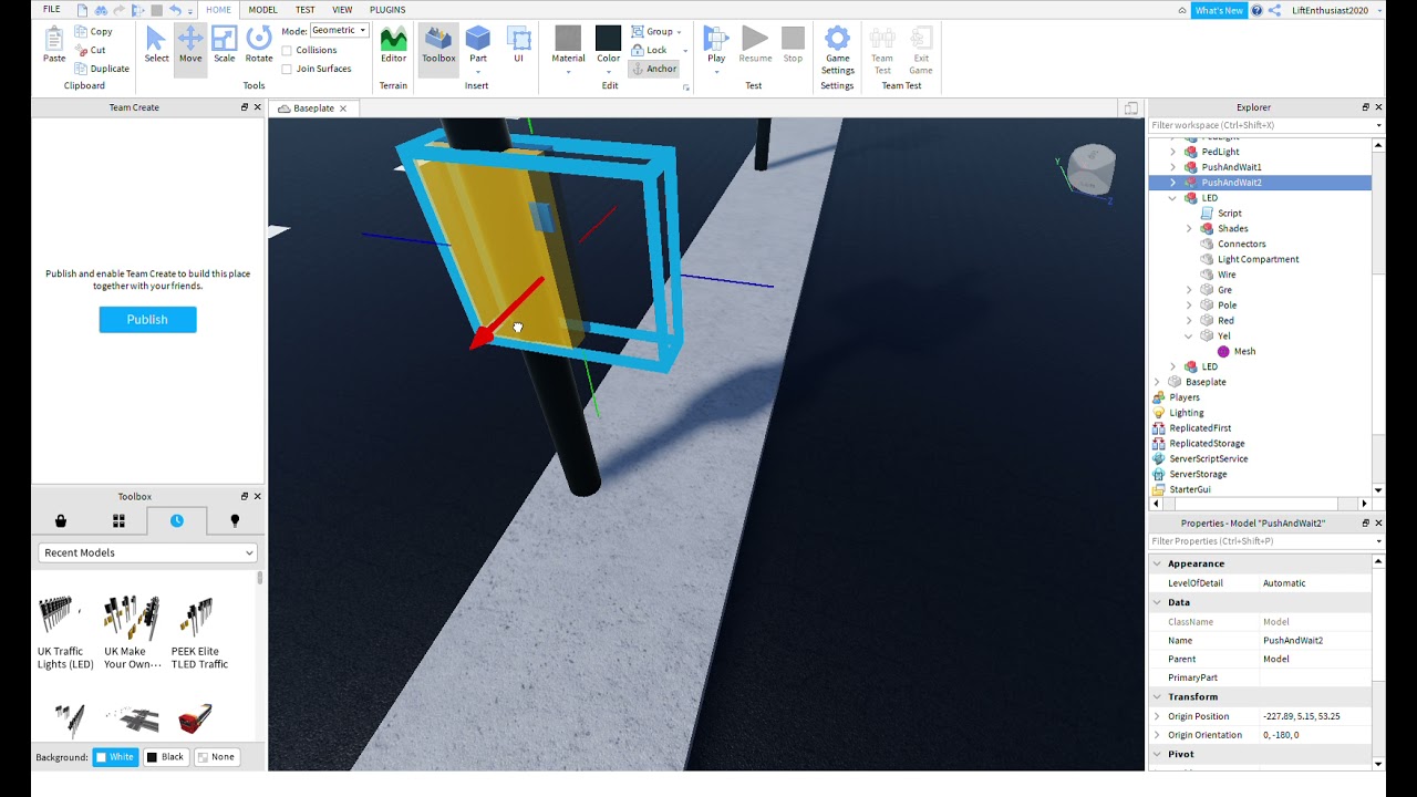 How I Edit Traffic Lights Roblox Studio - YouTube