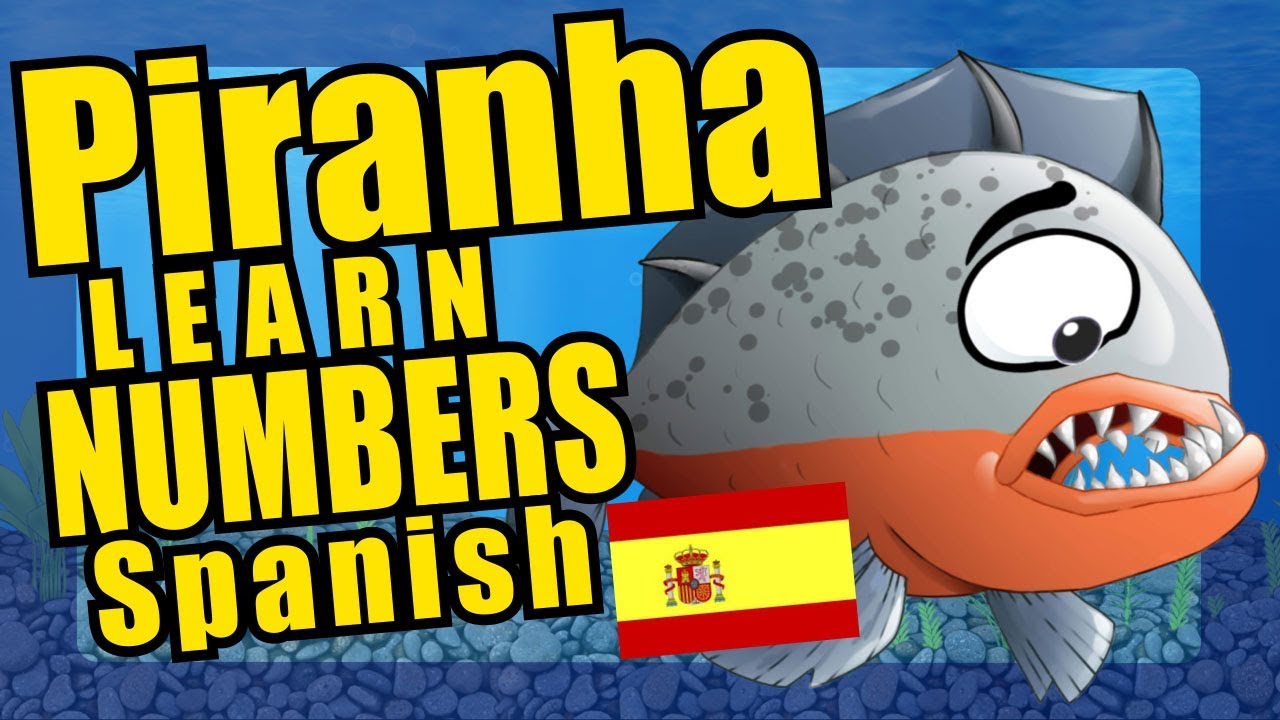 Spanish Numbers Piranha Parade - YouTube