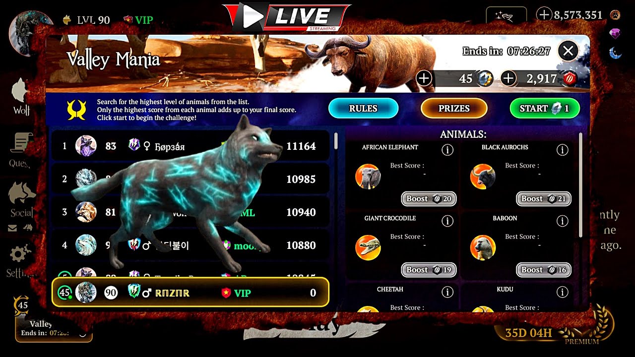 🔴 LIVE | The Wolf: Valley Mania | - YouTube