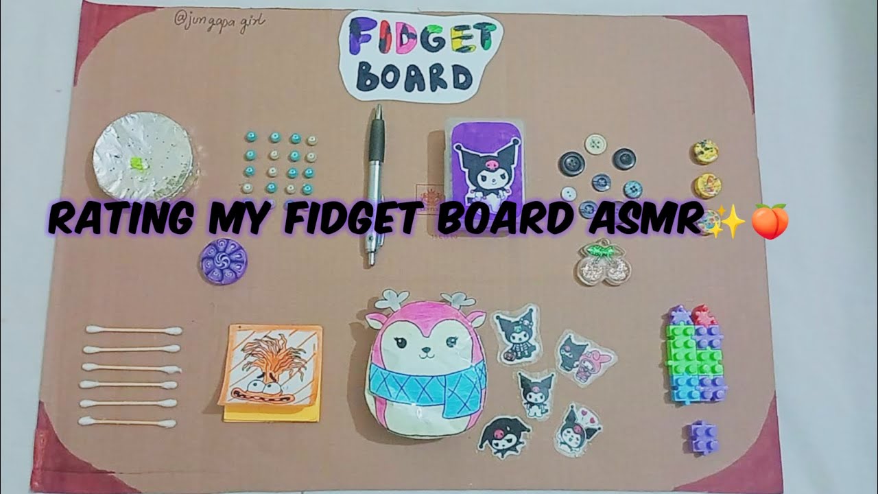 RATING MY FIDGET BOARD ASMR 🍑 |asmr|fidget board - YouTube