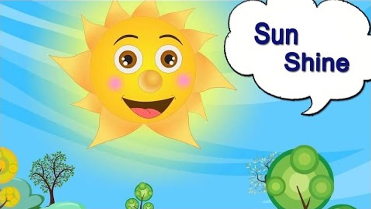The Sun shines bright / Rhymes for Kids / Kid's Educational Video ...