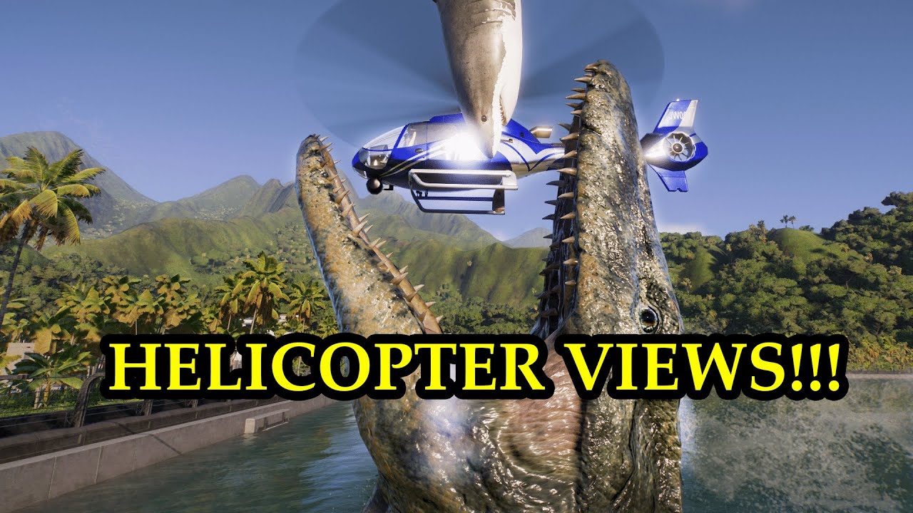 Mosasaurus eats Great White Shark #4: Helicopter Views!!!! - Jurassic ...