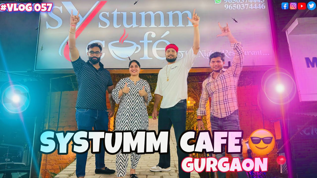 SYSTUMM CAFE GURGAON 😎|| DRAG RACE GOES WRONG ⛔️ || POLICE PICHE PADH ...