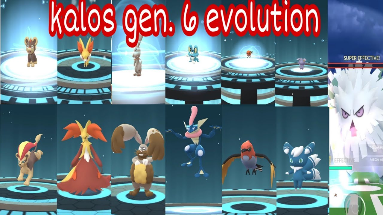KALOS GEN 6 POKÈMON EVOLUTION in POKEMON GO - YouTube