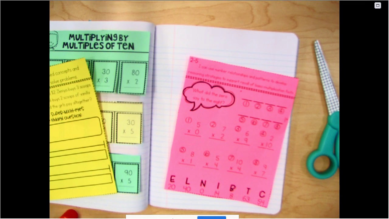 Tuesday Math Lesson 2.6 Corrections & Math Interactive Notebook ...