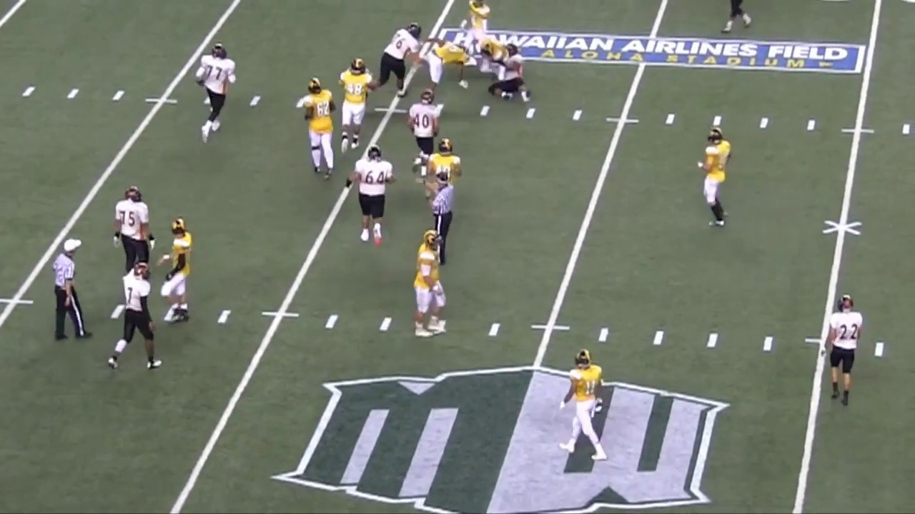 Campbell vs. Mililani: Rex Manu, sack - HHSAA D1 Semifinal (2013) - YouTube