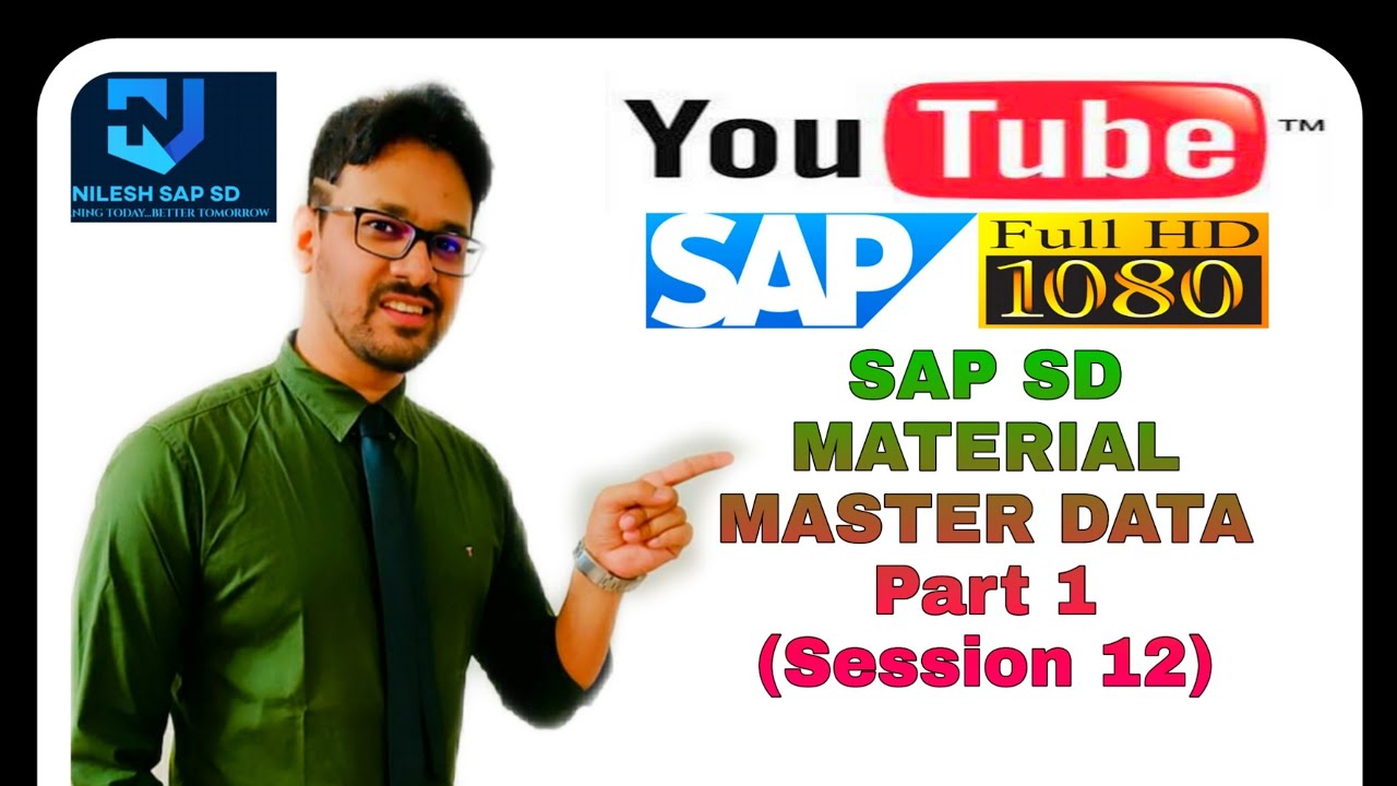 SAP SD MATERIAL MASTR DATA PART 1🔥 in HINDI ( Session 12) - YouTube
