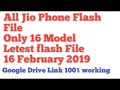 All Jio Phone Flash file Letest flash file 100% Working - YouTube