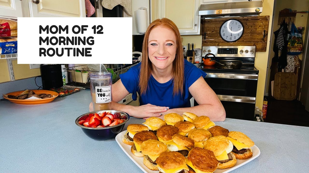 MOM OF 12 MORNING ROUTINE - YouTube