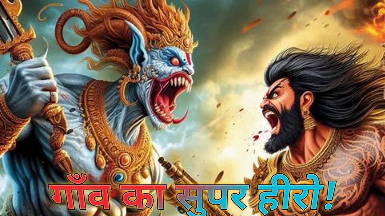 गाँव का सुपर हीरो ! Gav ka super hero! //moral story// hindi cartoon ...