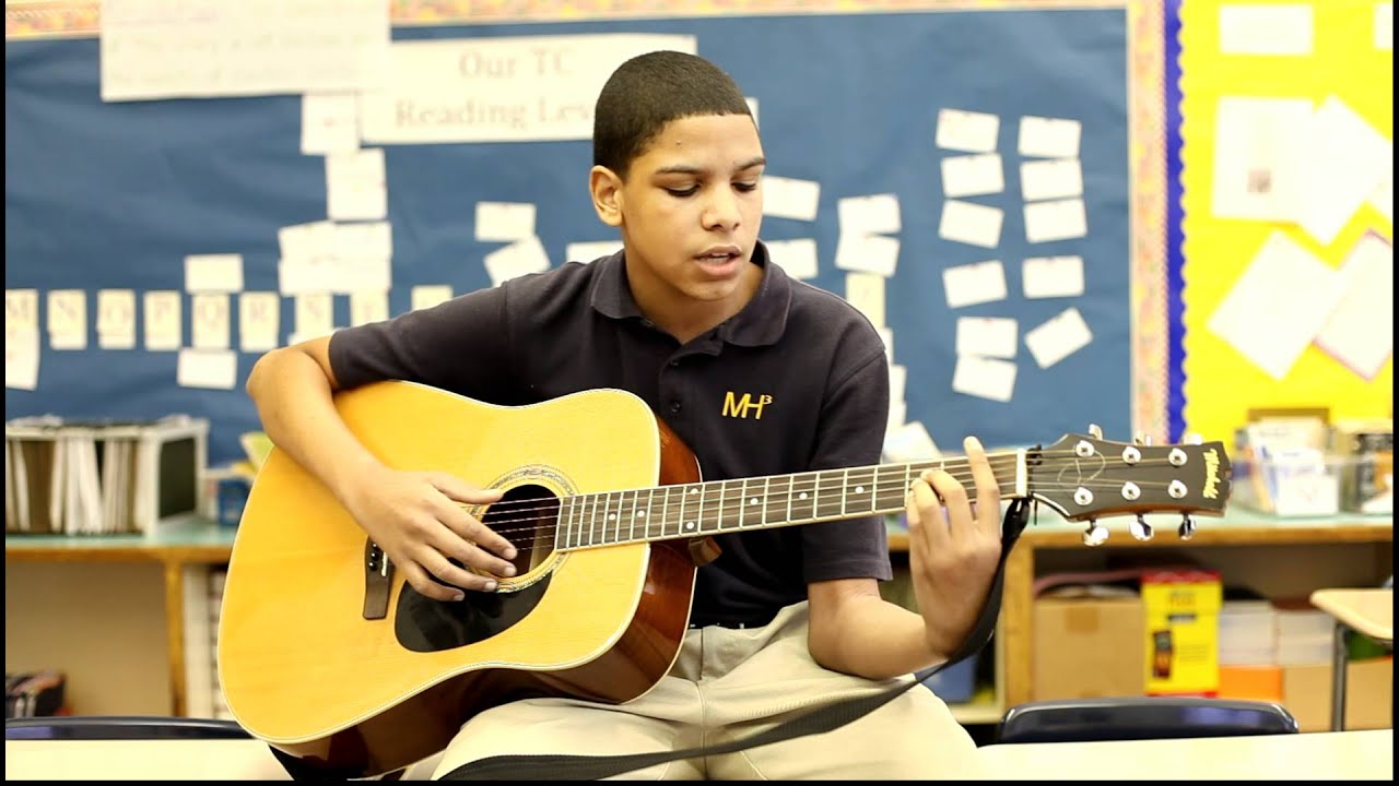 Mott Hall III Rockstars: Joel Cruz Performs Jason Mraz - YouTube
