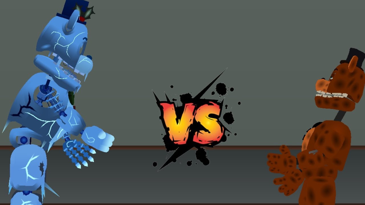 Freddy Frost Bear vs Withered Freddy (FNAF Battle) - YouTube