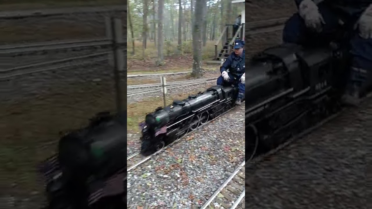 Long Island Live Steamers (LILS) NYC Hudson Steam Train Runby - YouTube