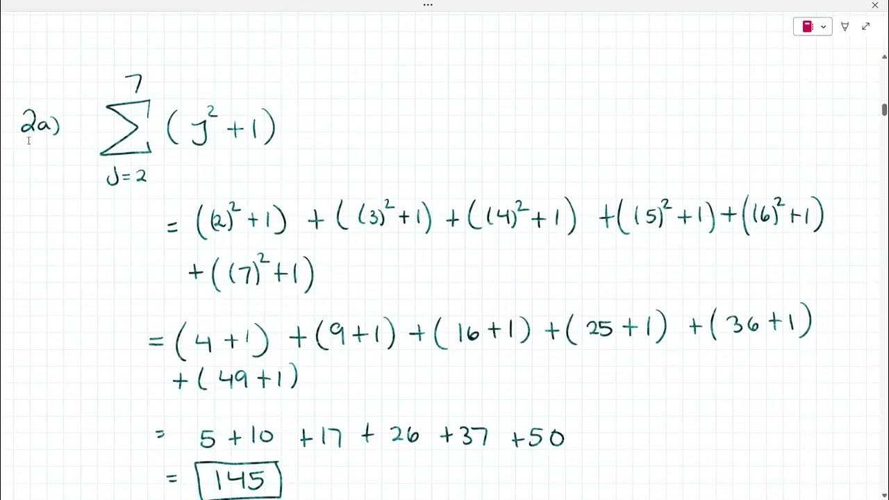 Calculus 2- Sigma Notation - YouTube