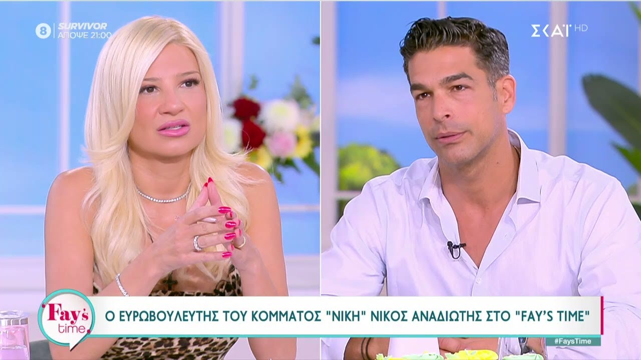 Ο Ευρωβουλευτής του κόμματος "ΝΙΚΗ" Νίκος Αναδιώτης στο "Fay's Time ...
