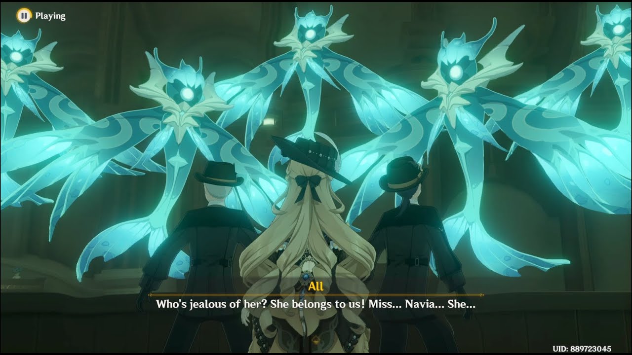 Neuvilette saves Navia from dissolving | Melus and Silver final ...