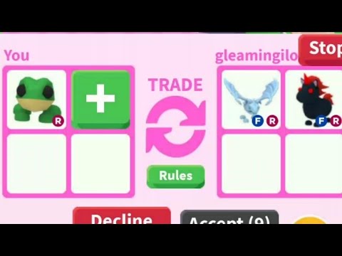 (ROBLOX) WHAT PEOPLE TRADE FOR RIDE FROG IN ADOPT ME! - YouTube