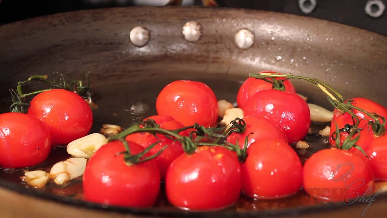 Braised Campari Tomato Recipe by Chef Dangoor -- TigerChef - YouTube