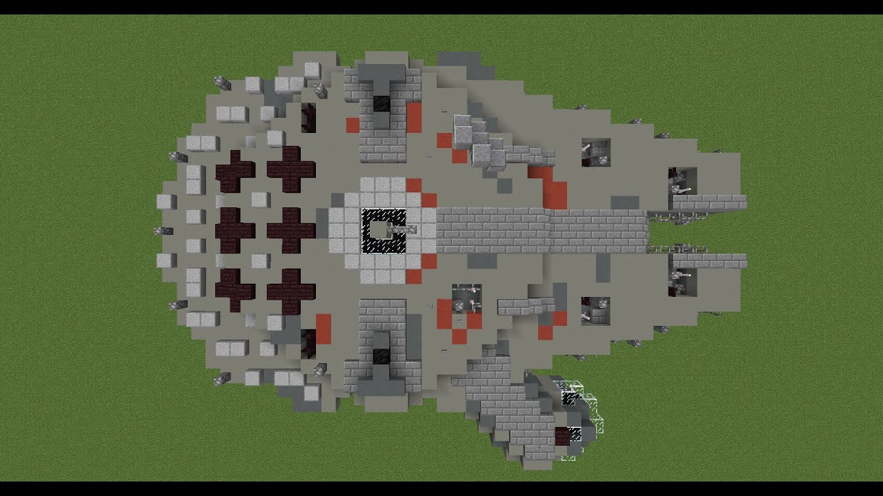 Minecraft Millennium Falcon Showcase | Minecraft 1.12.2 - YouTube