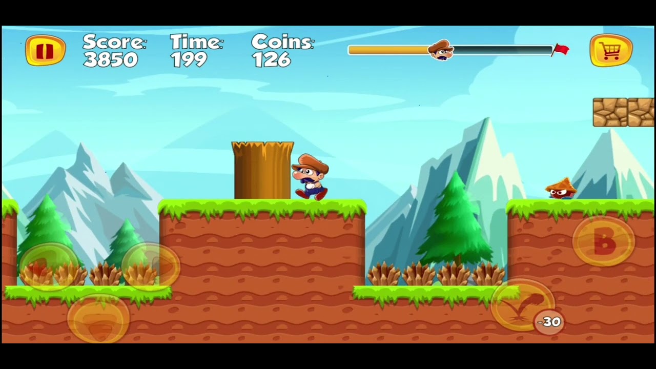 Super Bino Go! Mario level 4 - YouTube