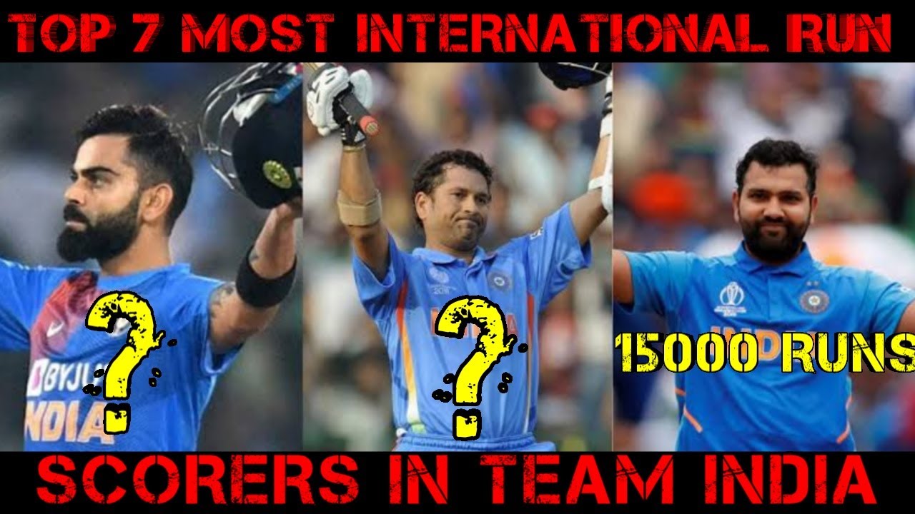 Top 7 Most International Runs Scored Cricketers in India | Celebs ...