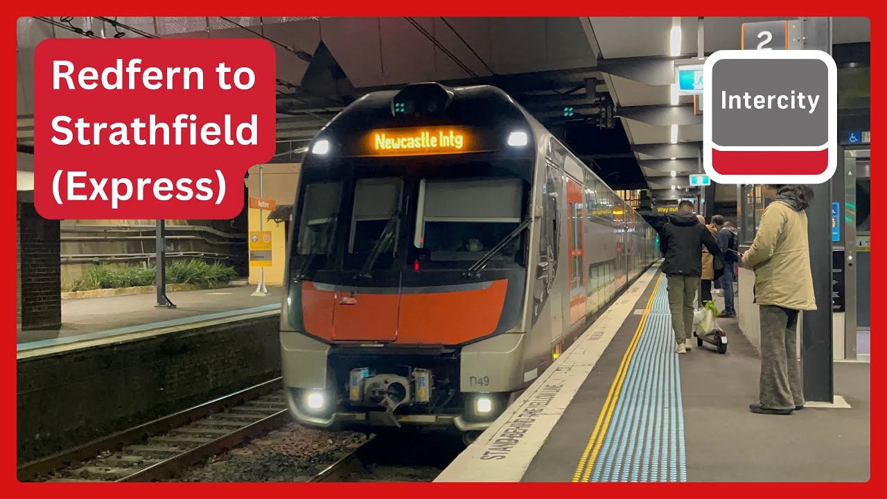 Sydney Trains Mariyung D Set Ride - Redfern to Strathfield - CCN Central Coast & Newcastle Line ...