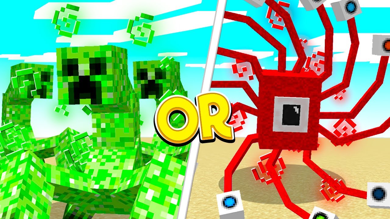 INSANE Would You Rather With OP MUTANT MOBS! (Minecraft Mob Battle ...