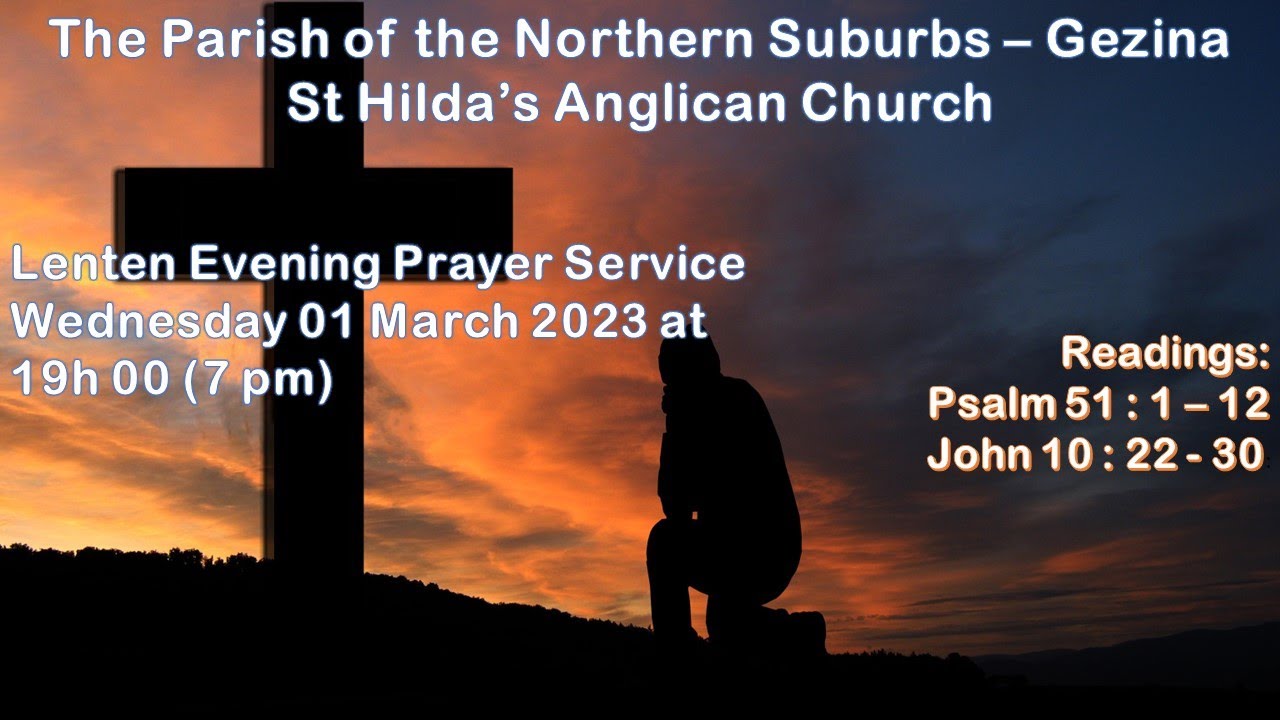 Lenten Evening Prayer Service 01 March 2023 No 2 - YouTube